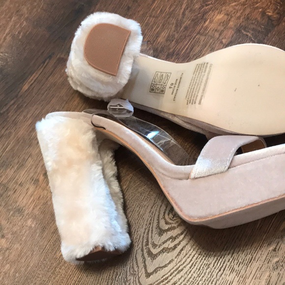 Tiara | Shoes | Nwt Tiara Alison Faux Fur Block Heels | Poshmark